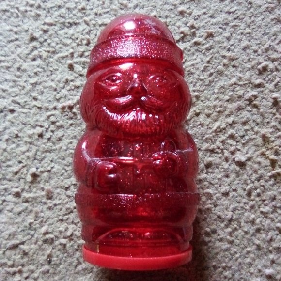 Holiday | Vintage Plastic Christmas Santa Claus Red Candy Container Jar ...